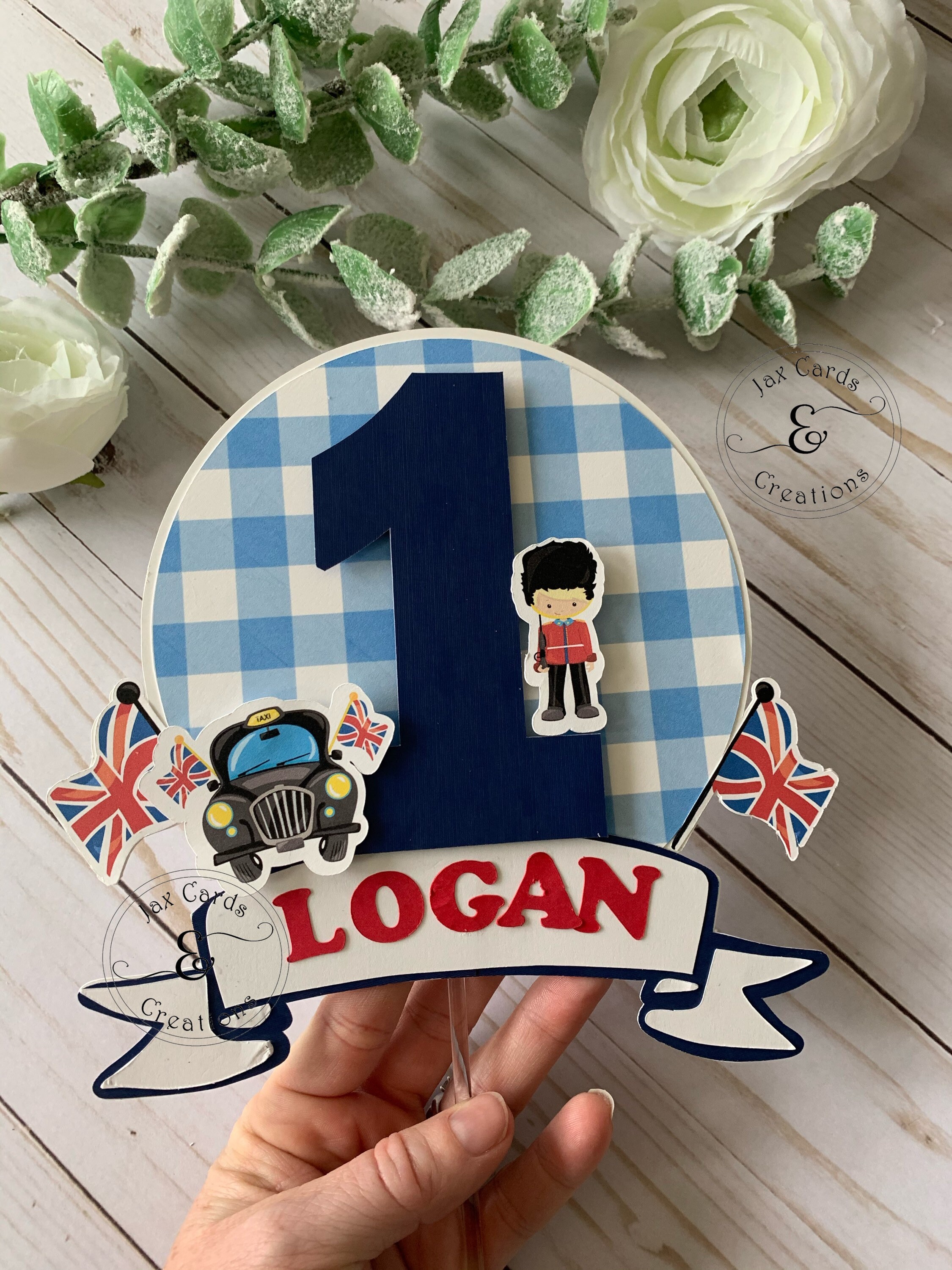 London Theme Cake Topper / London Taxi / 1st Birthday / London | Etsy