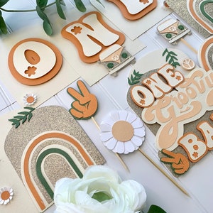 ONE Groovy Birthday, ONE Groovy Baby Caketopper, Hippie Baby, Retro ...