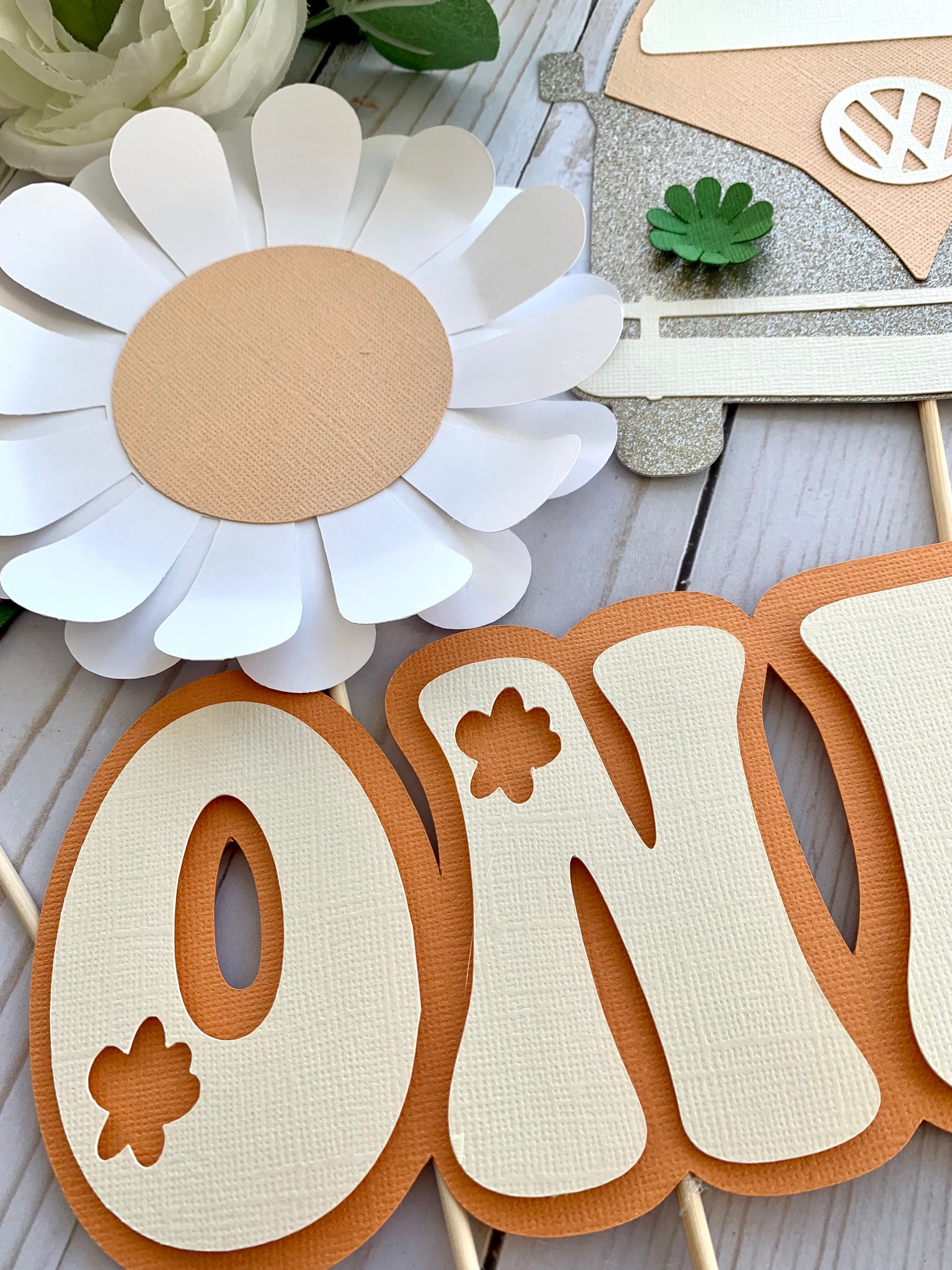 ONE Groovy Table Centerpieces, ONE Groovy Table Decor, Boho Rainbow ...