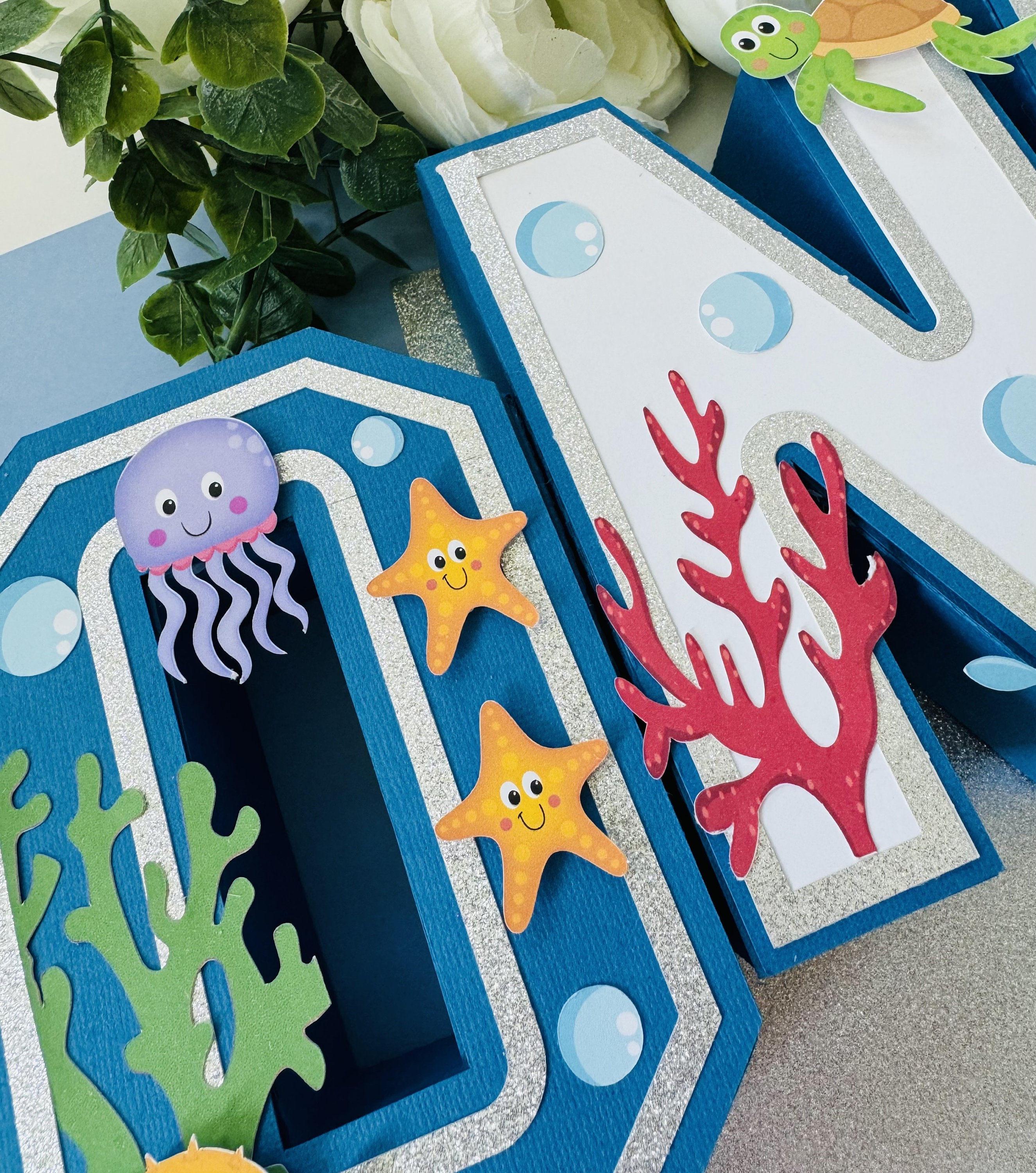 Under the Ocean 3 D Letters, Under the Ocean ONE Letters, Under the Sea ...