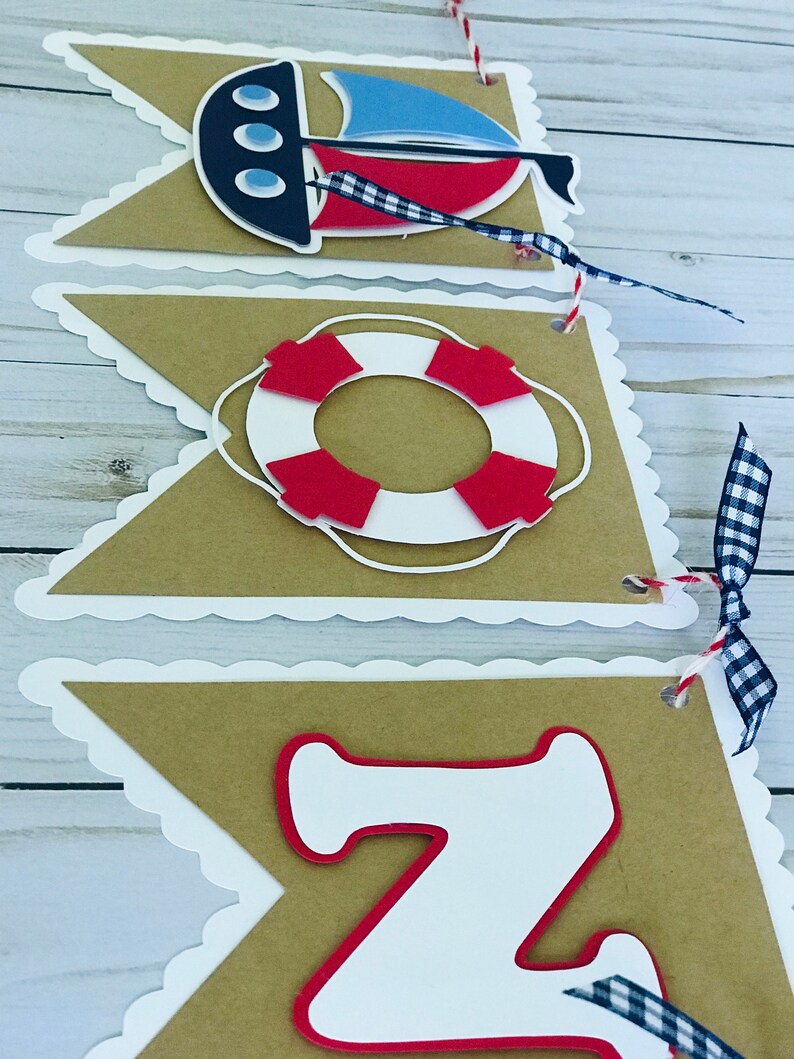 Ahoy Banner/ Ahoy Matey / Nautical Banner / Boat Banner / - Etsy