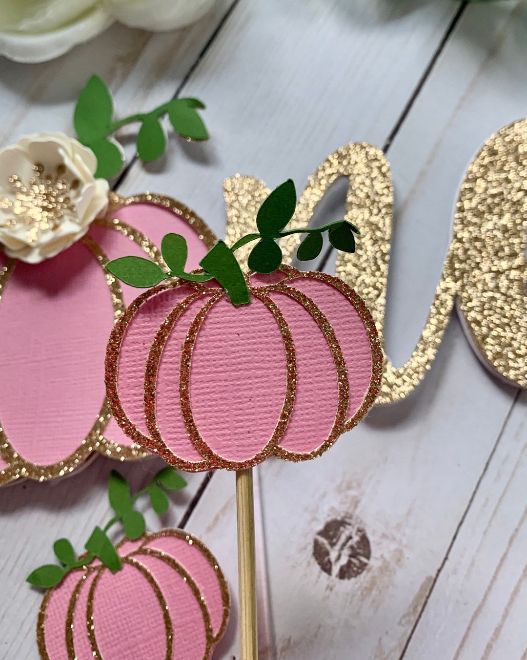 Pumpkin Cake Toppers, Fall Birthday Cake Toppers, Pumpkin Birthday ...