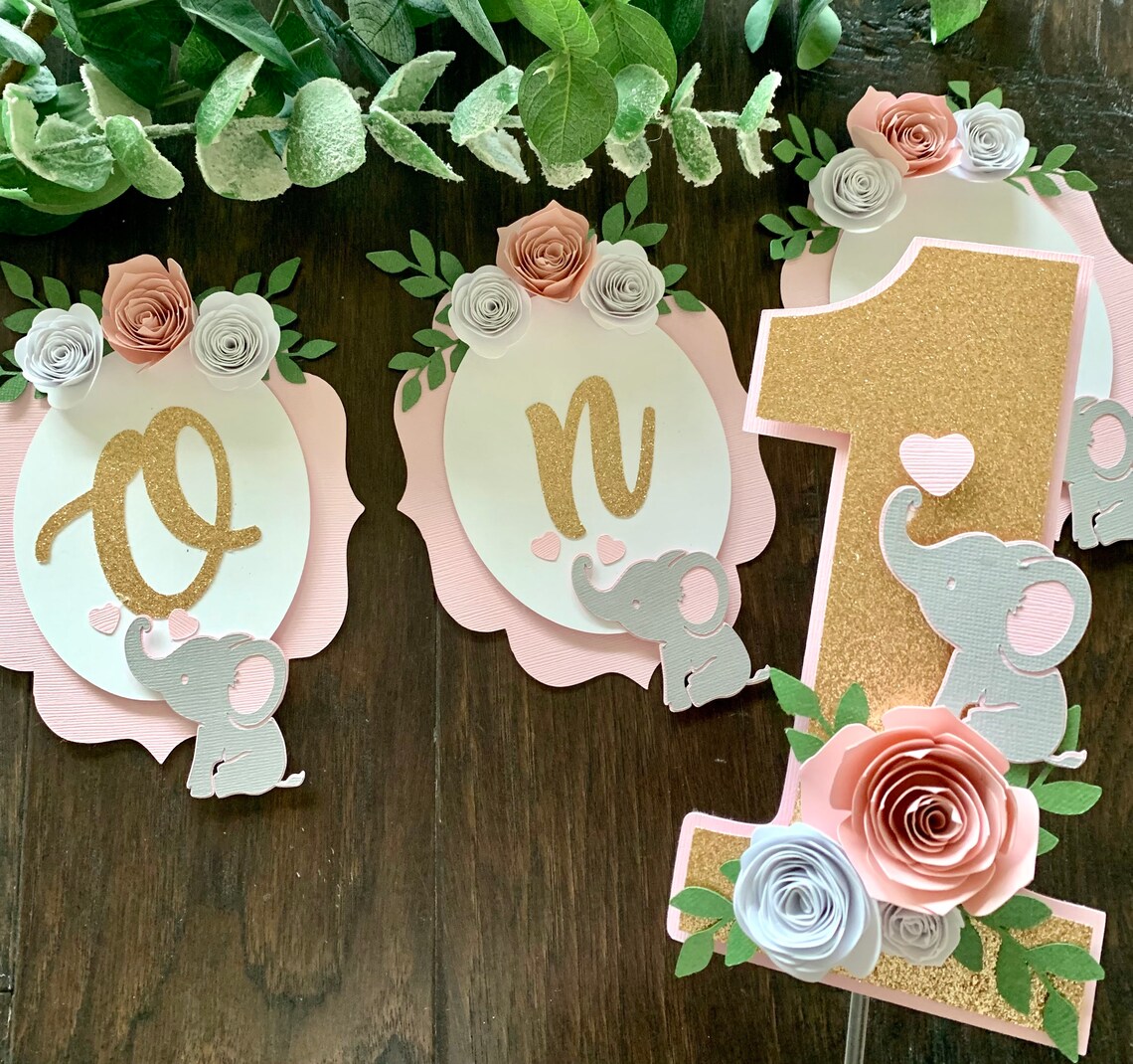 Floral Milestone Photo Banner, Photo Banners, 1st Birthday Banner ...