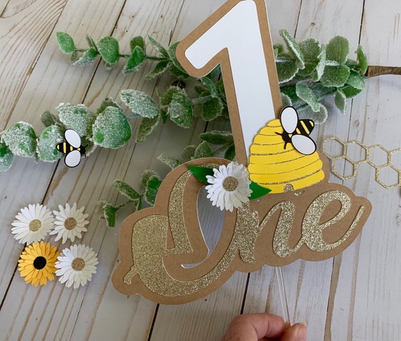 Topper de pastel de abeja / Tema de abeja / Qué será / Mamá a - Etsy México