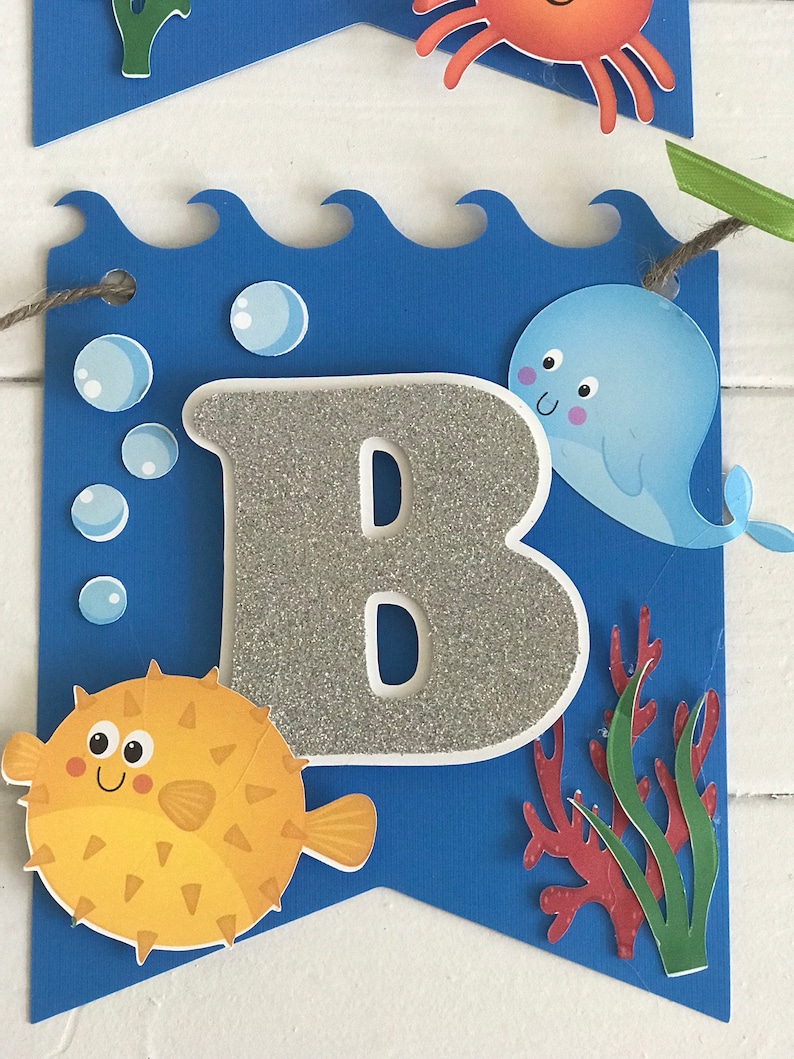 Under the Ocean Banner / Under the Sea Banner / Nautical - Etsy