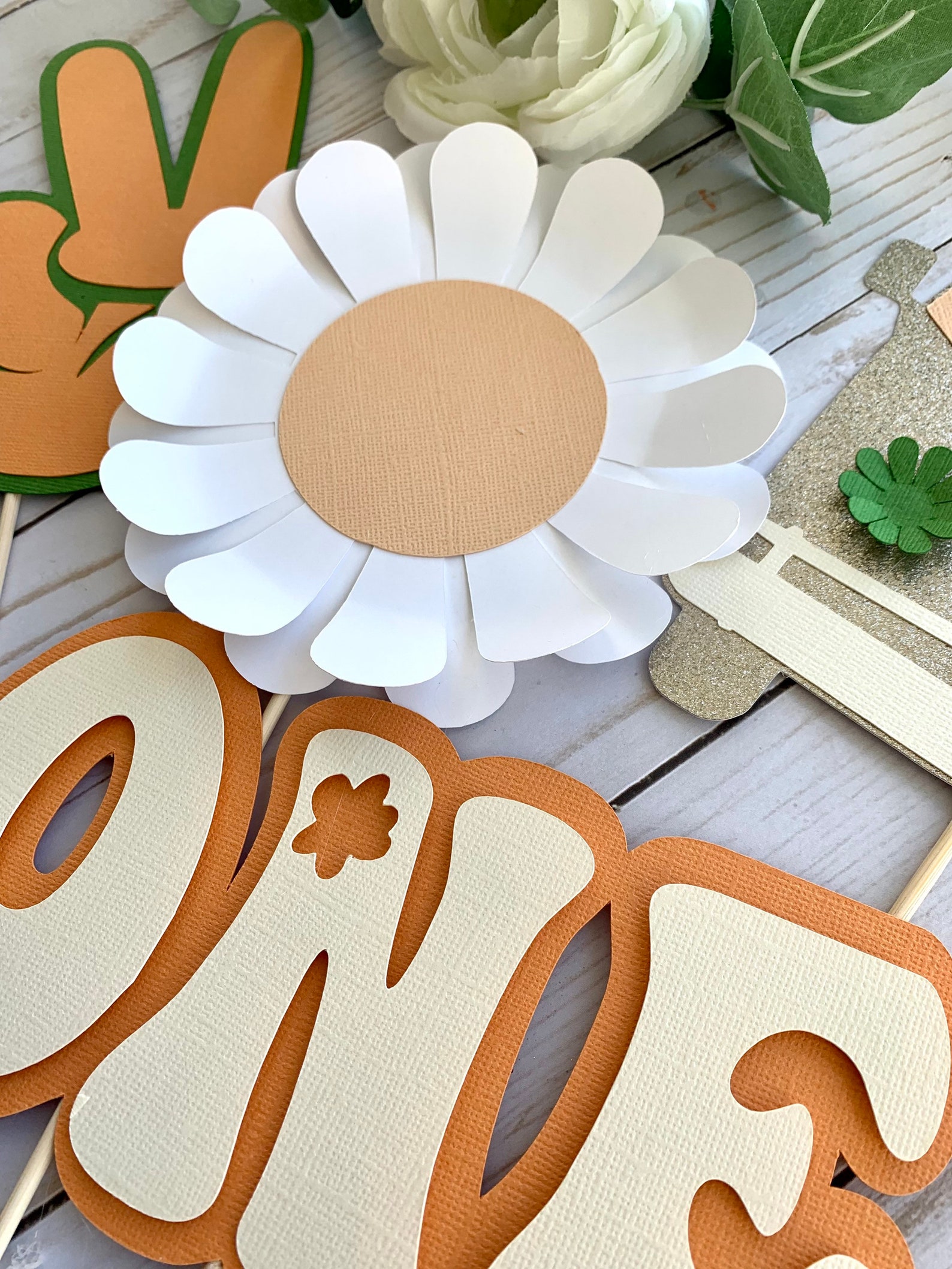 ONE Groovy Table Centerpieces, ONE Groovy Table Decor, Boho Rainbow ...