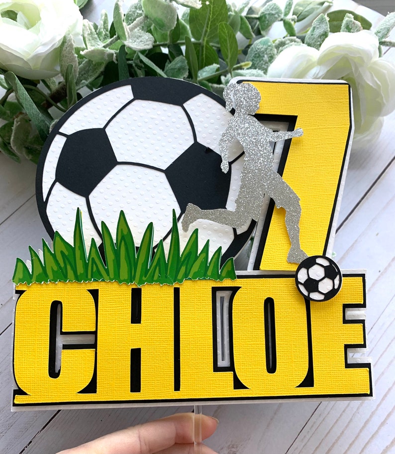 Soccer Cake Topper Sports Cake Topper Personalized Cake - Etsy