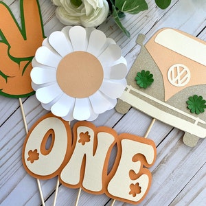 ONE Groovy Table Centerpieces, ONE Groovy Table Decor, Boho Rainbow ...