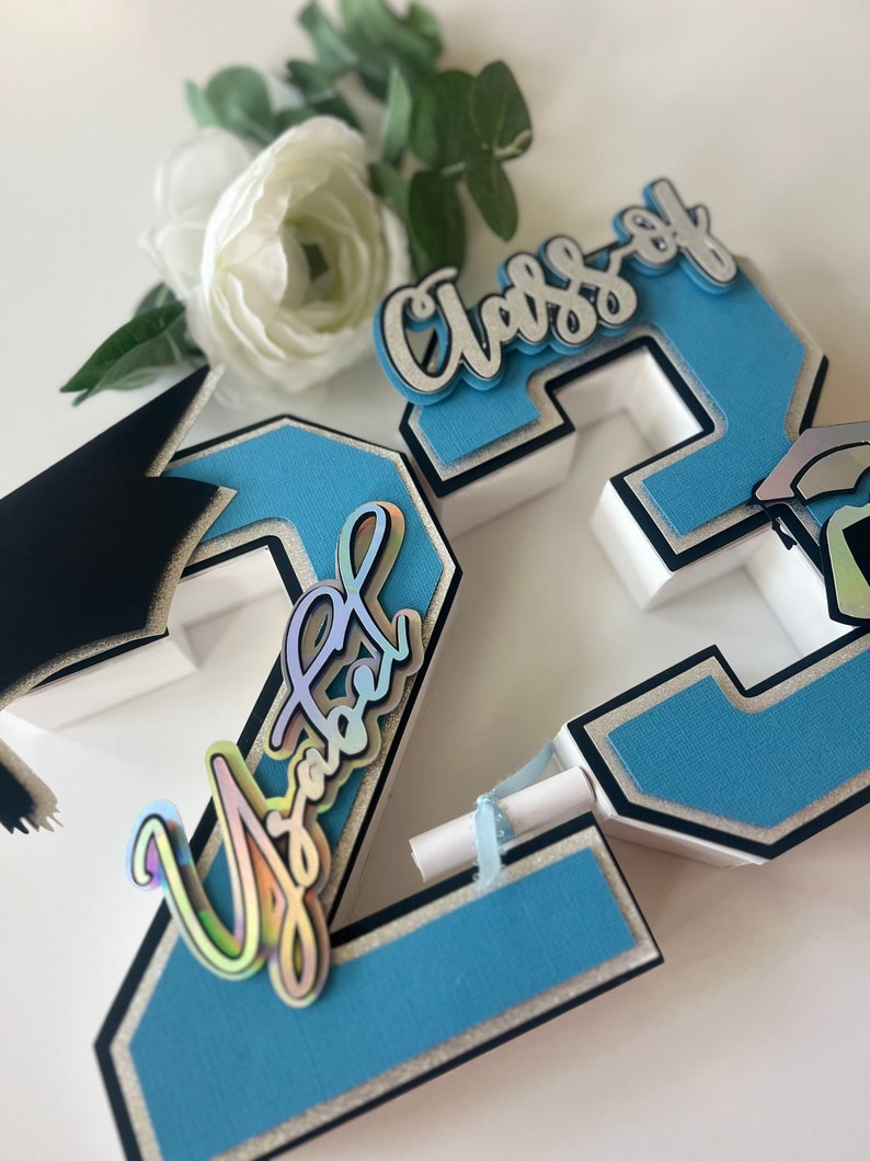 Graduation 3D Letter, Graduate 23 3D Numbers, Class of 23, Graduate ...