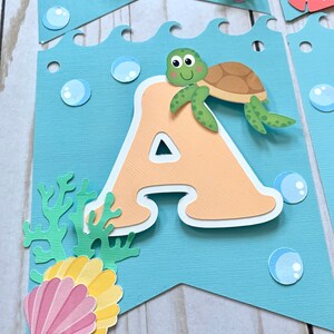 Under the Ocean Banner / Pastel Under the Sea Banner / Nautical Banner ...