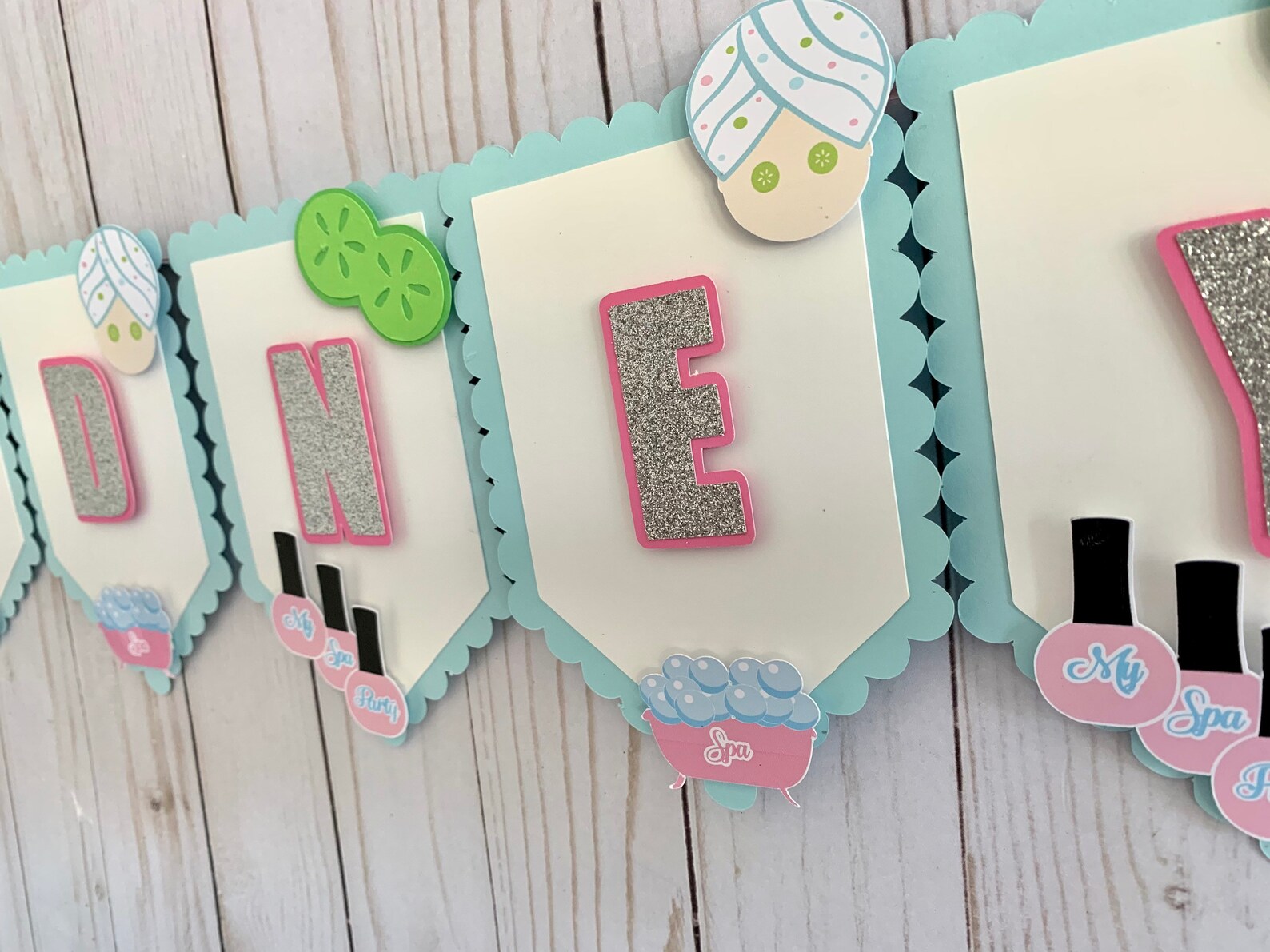 Spa Party Banner Personalized Spa Banner Spa Party Pamper - Etsy