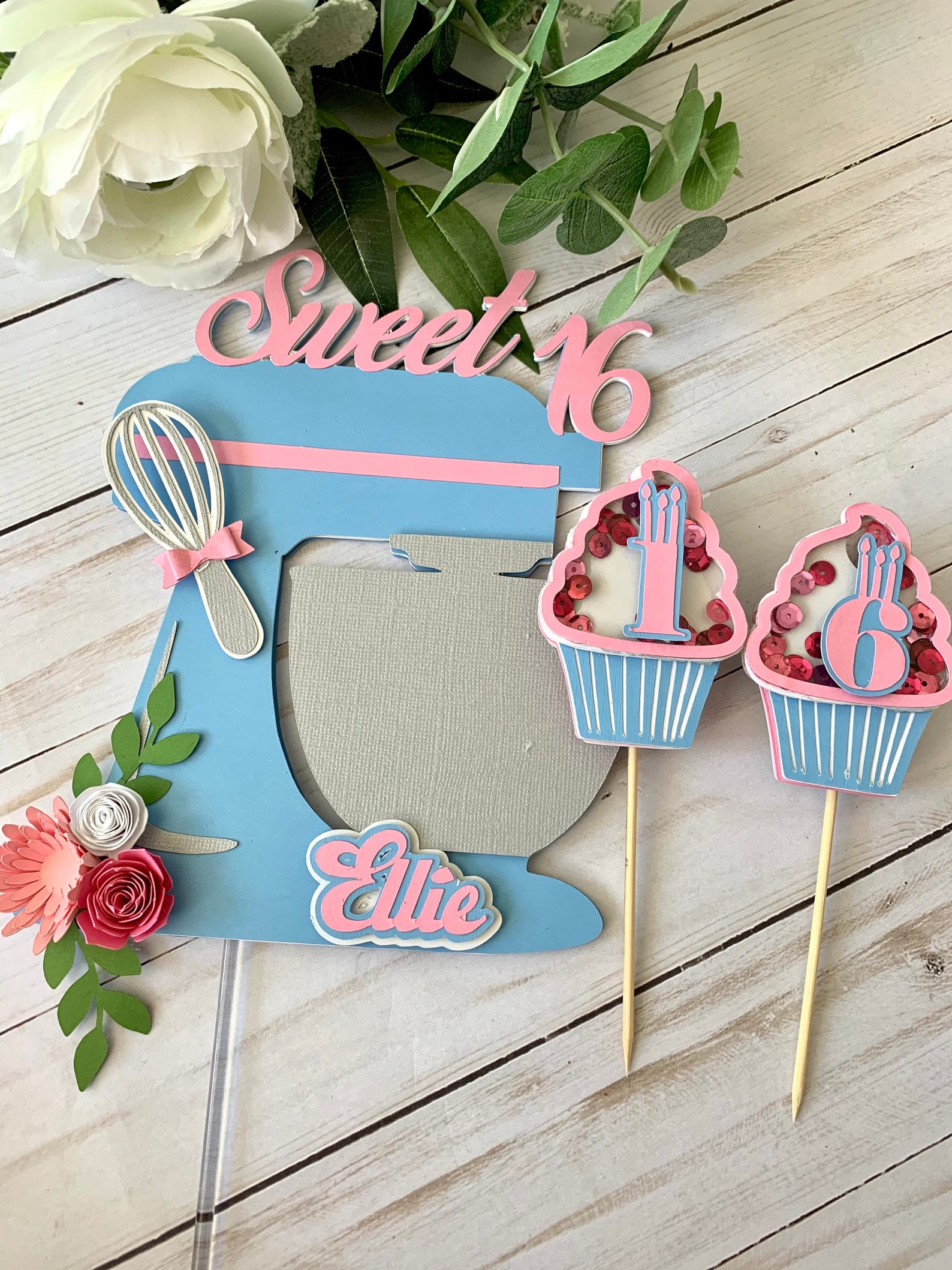 Baking Cake Topper Sweet 16 Cake Topper Baking Party Baker - Etsy