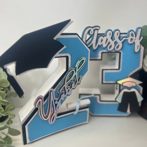 Graduation 3D Letter, Graduate 23 3D Numbers, Class of 23, Graduate ...