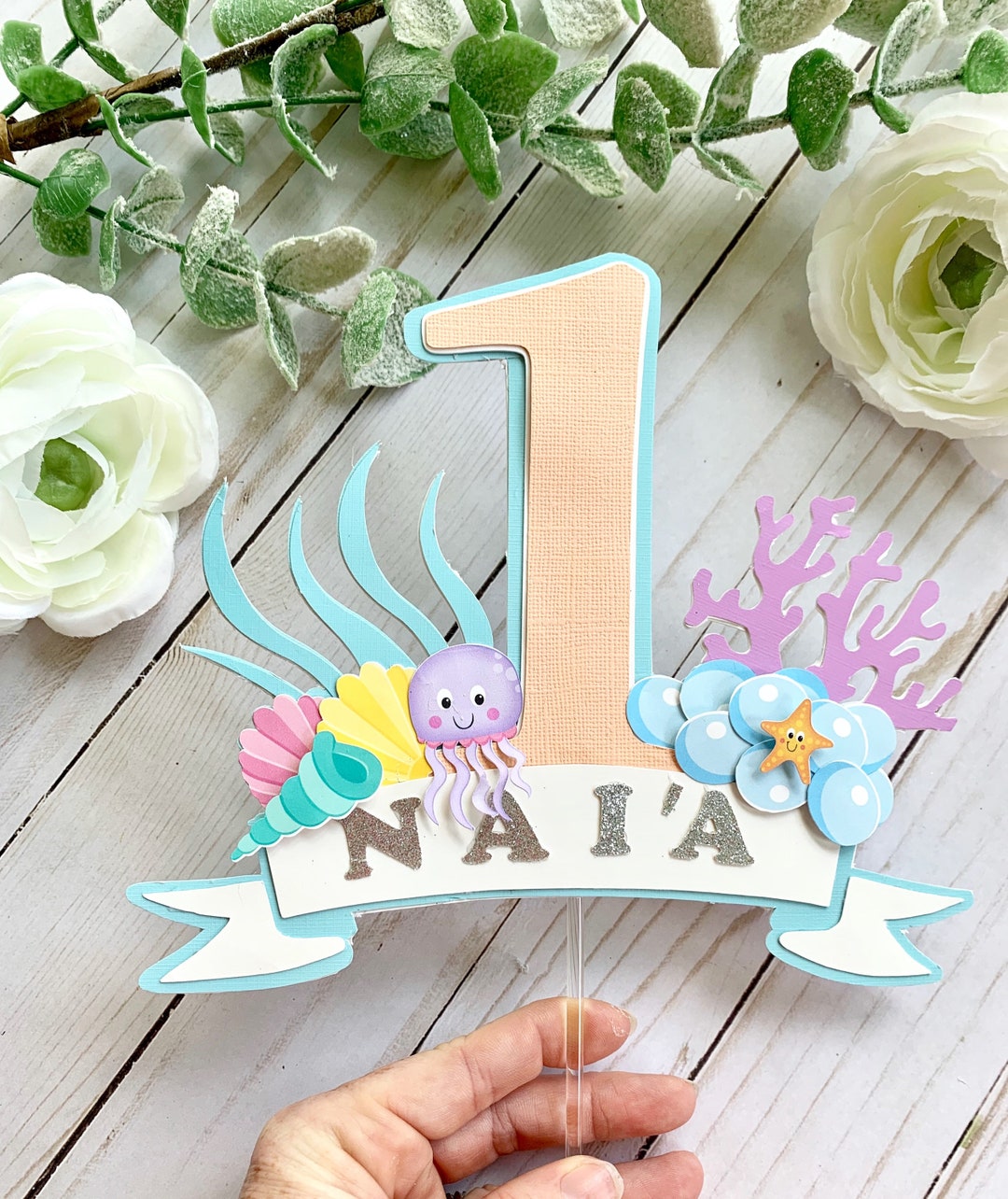 Under the Sea Cake Topper / Under the Ocean Cake Topper / Under the ...