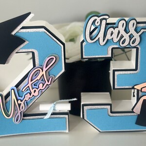 Graduation 3D Letter, Graduate 23 3D Numbers, Class of 23, Graduate ...