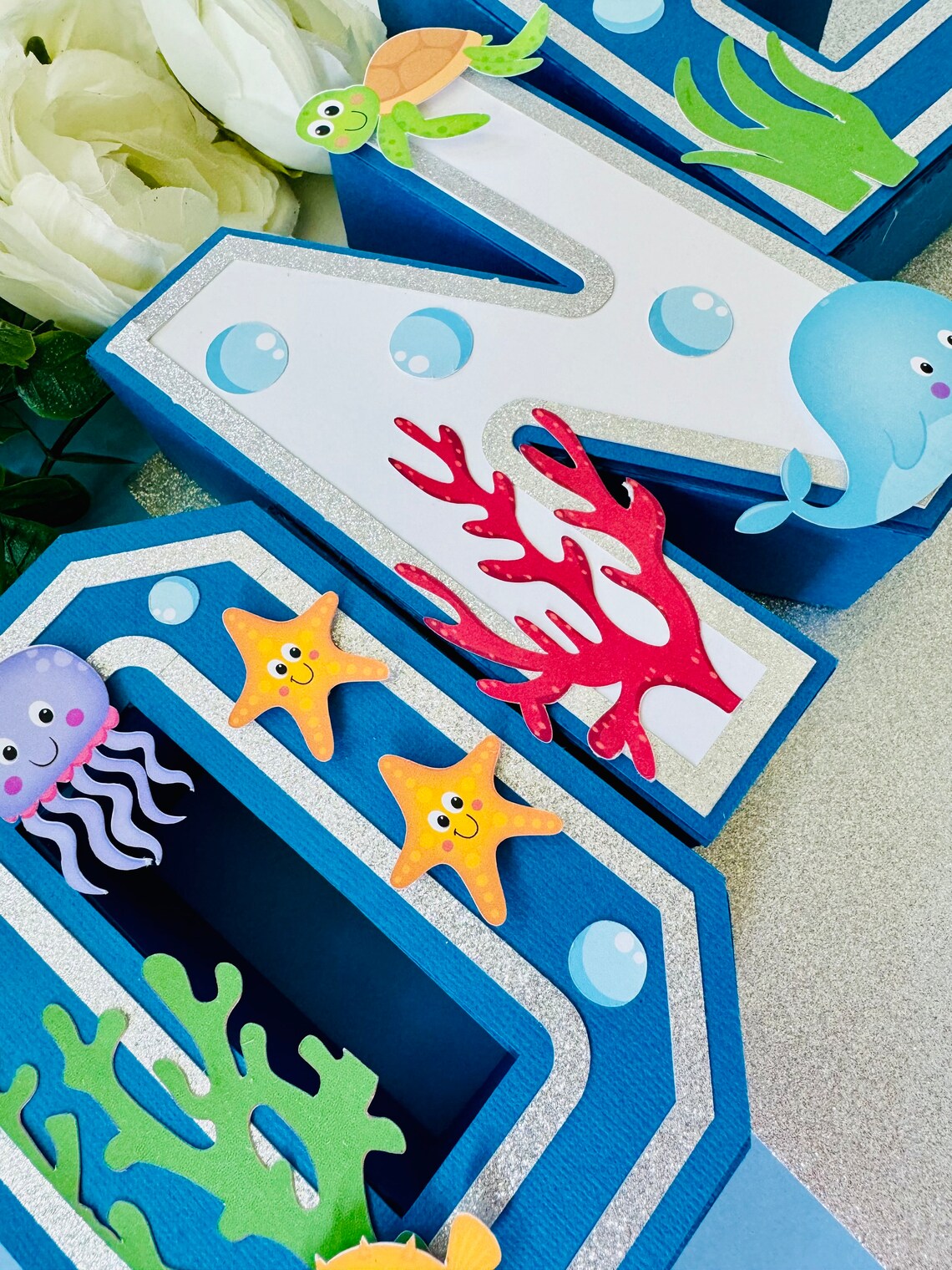 Under the Ocean 3 D Letters, Under the Ocean ONE Letters, Under the Sea ...