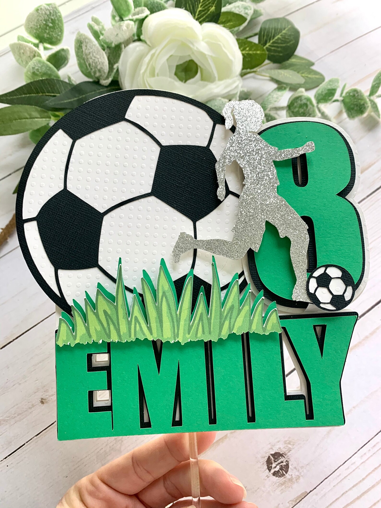 Topper de pastel de fútbol Topper de pastel deportivo - Etsy México