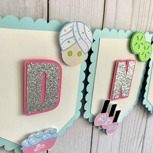 Spa Party Banner, Personalized Spa Banner, Spa Party, Pamper Party ...