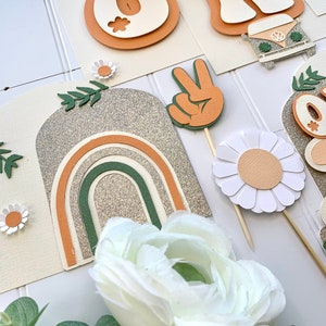 ONE Groovy Birthday, ONE Groovy Banner, Boho Rainbow Banner, Hippie ...