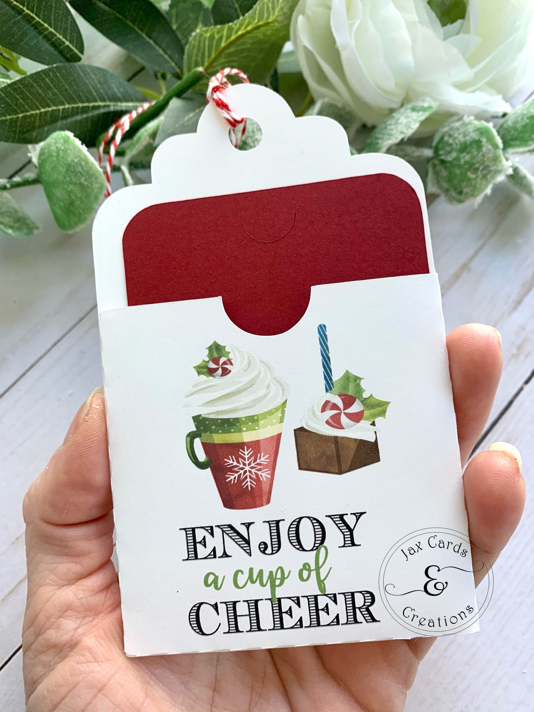 Christmas gift card holder Christmas Gift card envelope | Etsy