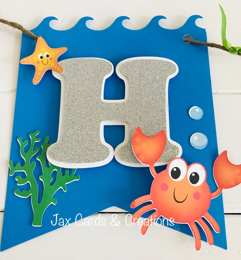 Under the Ocean Banner / Under the Sea Banner / Nautical - Etsy