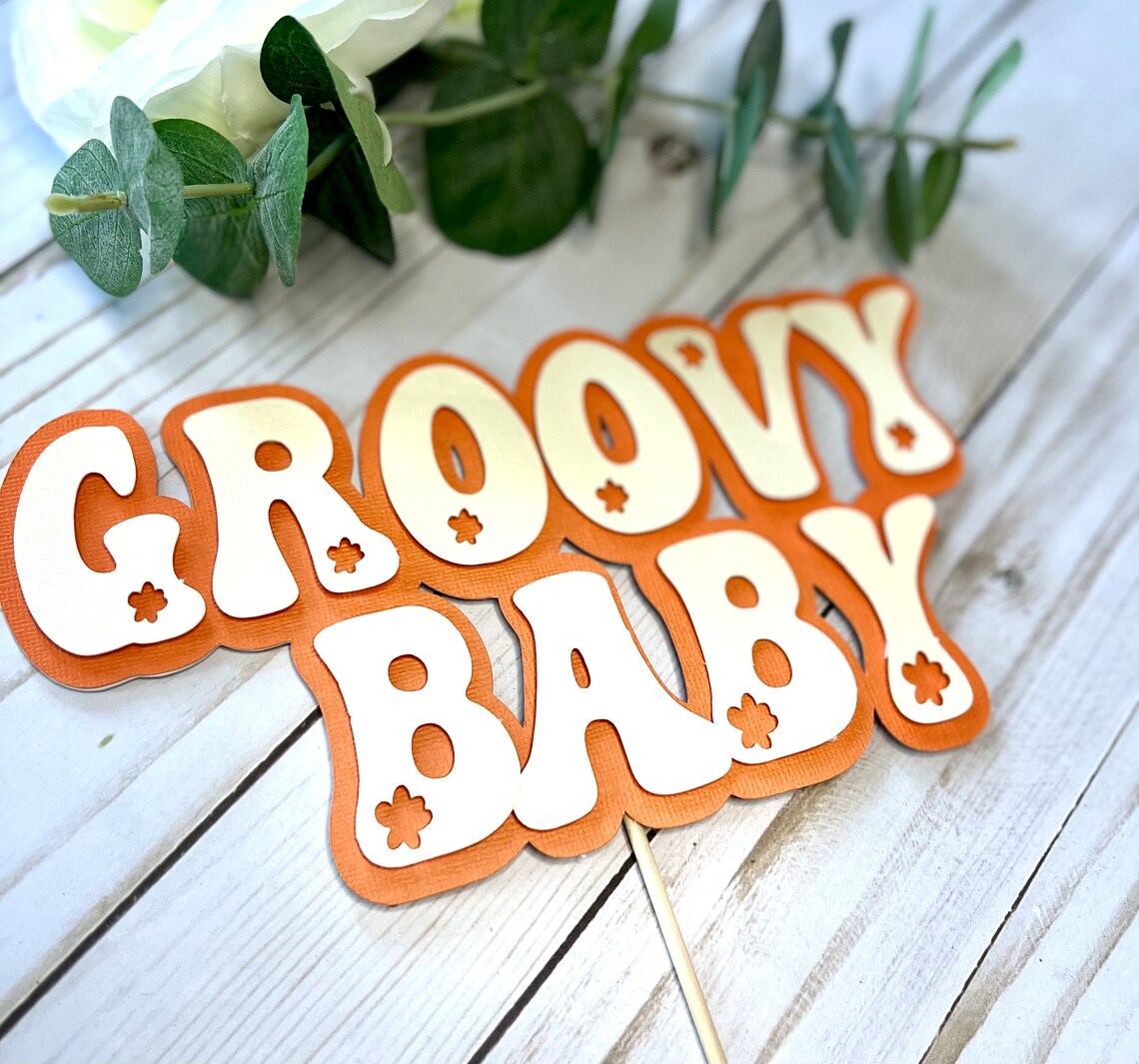 Groovy Baby Groovy Birthday ONE Groovy Baby Table - Etsy