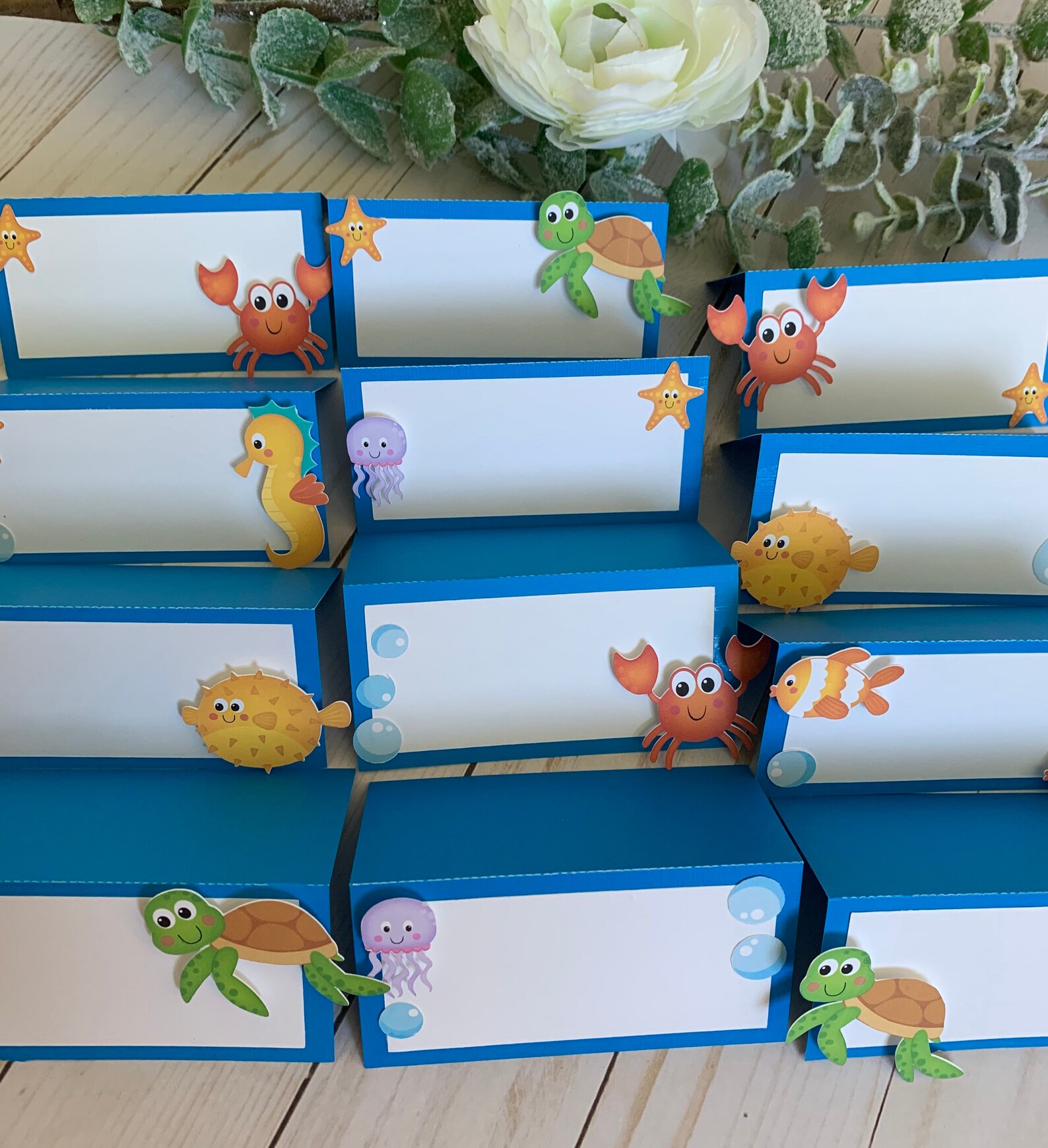 Under the Ocean Food Labels Place Cards Under the Sea Food - Etsy