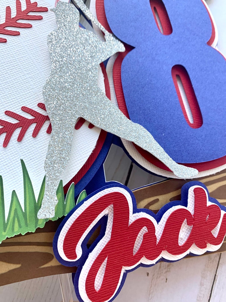 Baseball Cake Topper Baseball First Birthday Sports Cake - Etsy