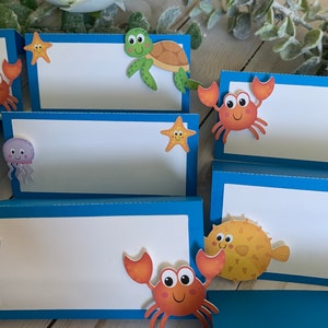 Under the Ocean Food Labels, Place Cards, Under the Sea Food Labels ...