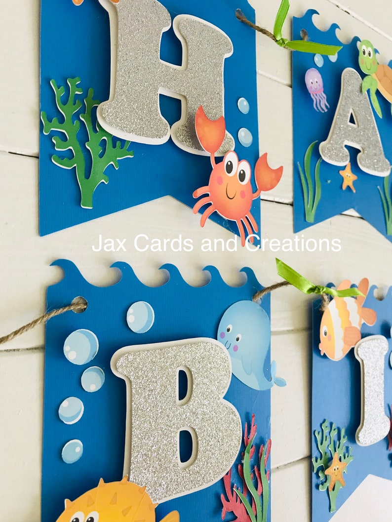 Under the Ocean Banner / Under the Sea Banner / Nautical - Etsy