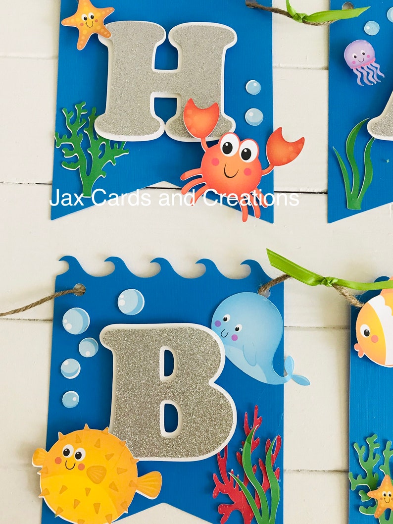 Under the Ocean Banner / Under the Sea Banner / Nautical - Etsy