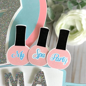 Spa Party Cake Topper, Personalized Spa Cake Topper, Spa Party, Pamper ...
