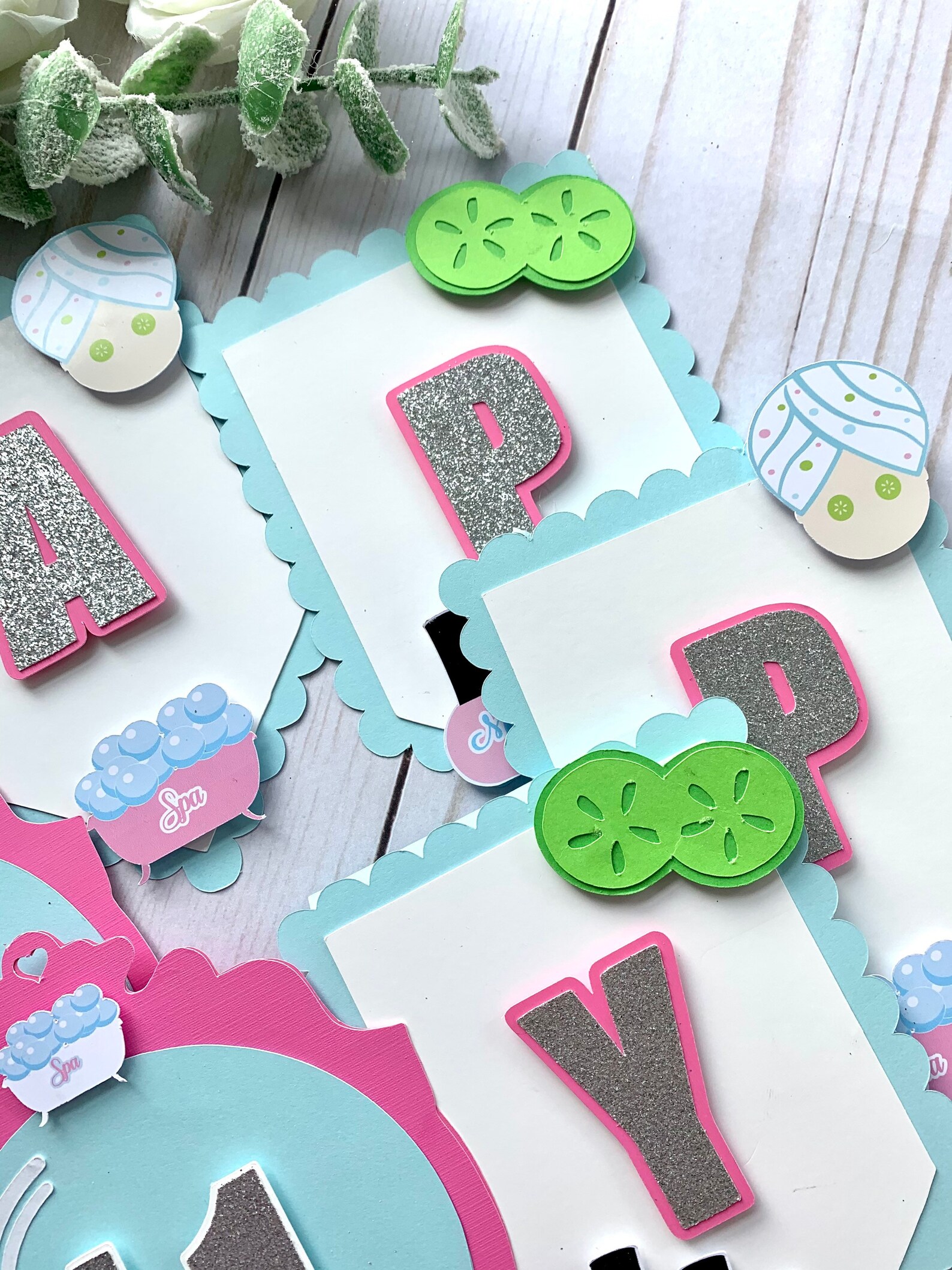 Spa Party Banner Personalized Spa Banner Spa Party Pamper - Etsy