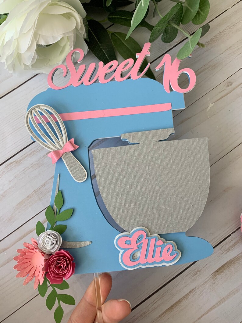 Baking Cake Topper Sweet 16 Cake Topper Baking Party Baker - Etsy
