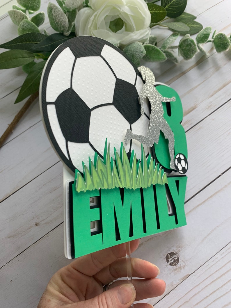 Soccer Cake Topper Sports Cake Topper Personalized Cake | Etsy