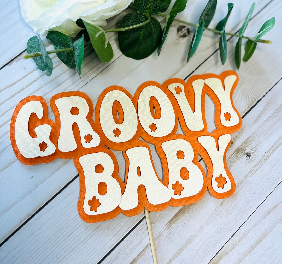 Groovy Baby, Groovy Birthday, ONE Groovy Baby Table Centerpieces, Baby ...