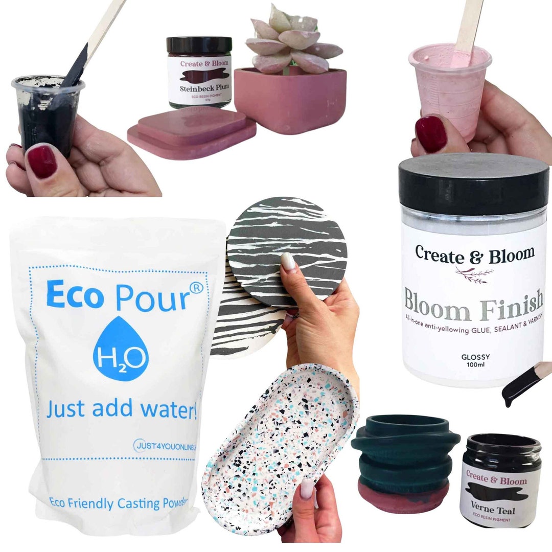 Eco Resin Starter Kit Eco Pour Casting Powder, Eco Pour Pigments and ...