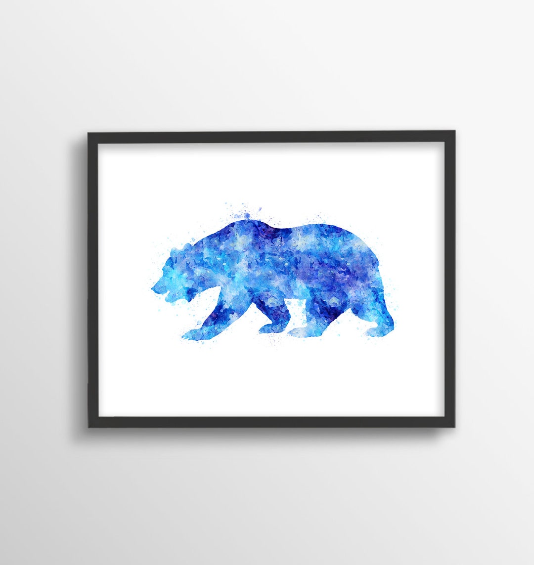 Bear Print, Bear Printable, Bear Wall Art, Forest Wall Art, Bear ...