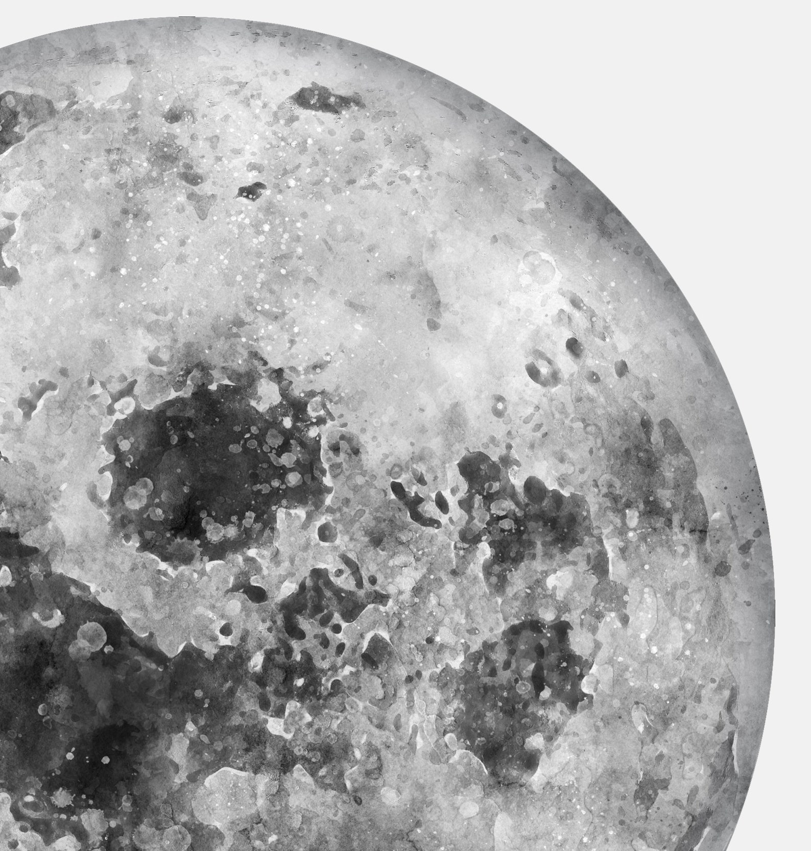 Moon Phases Wall Art, Moon Phases Print, Watercolor Moon Wall Art ...