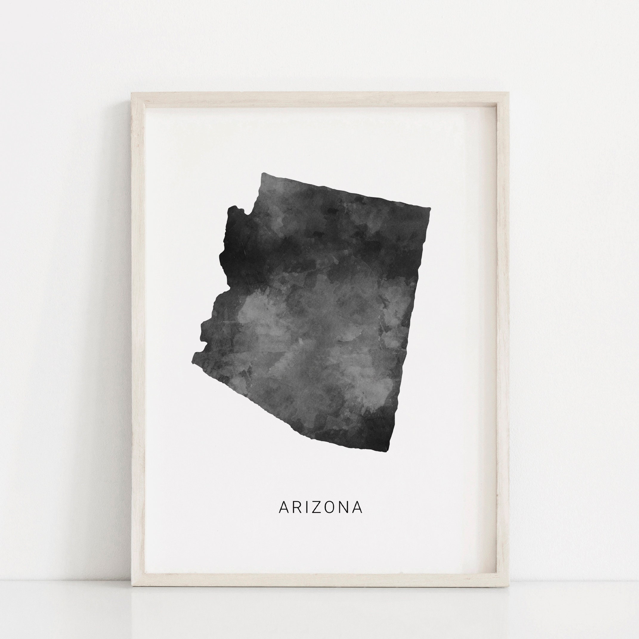 Arizona Map Print Arizona State Map Art State Map Print Map - Etsy