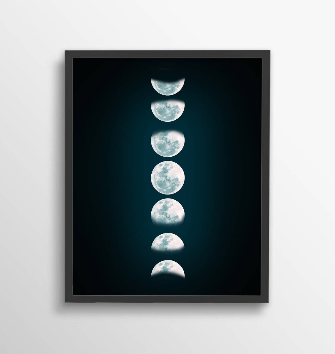 Moon Wall Art Moon Phases Print Lunar Wall Art Moon - Etsy