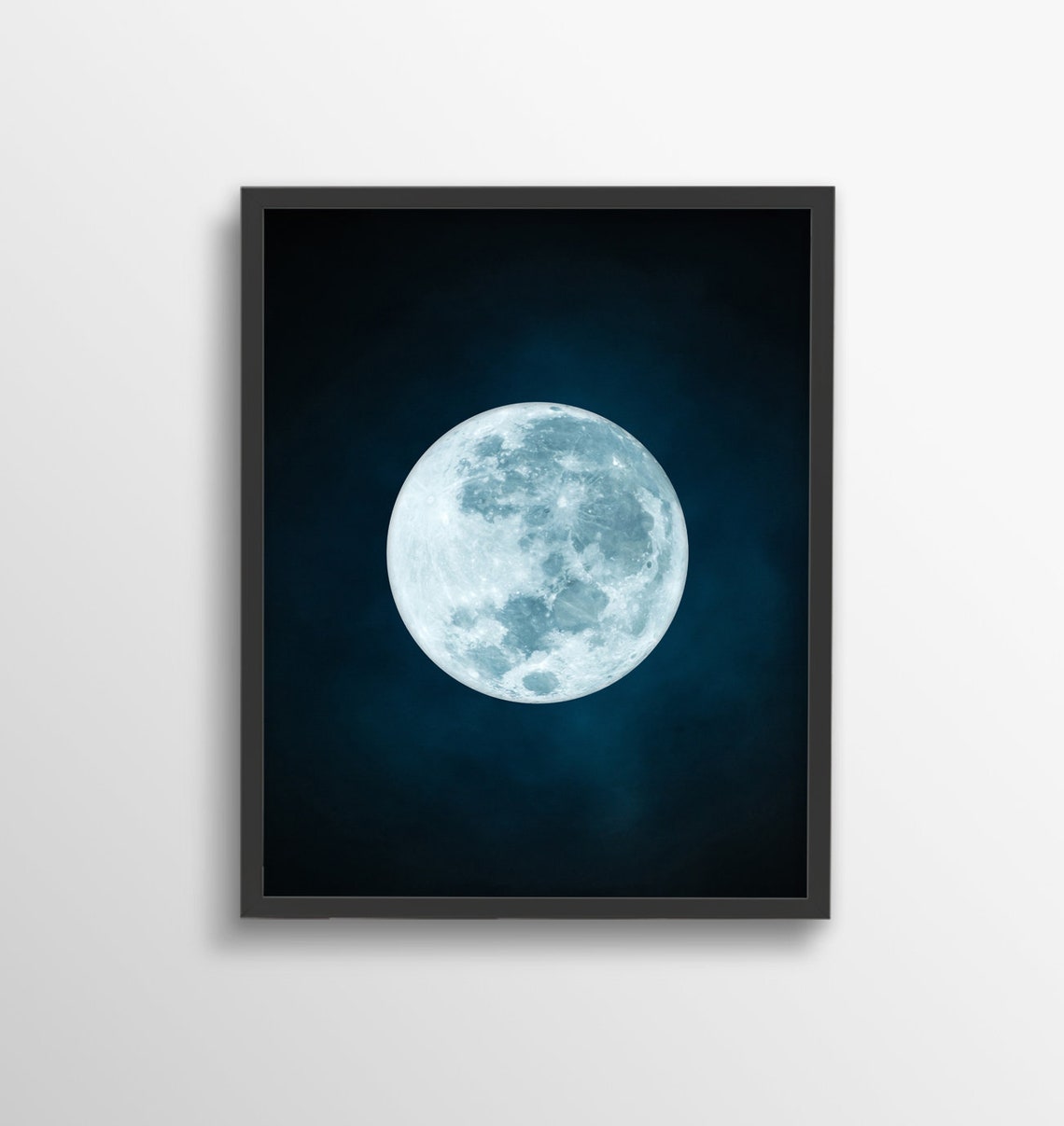 Moon Wall Art Set Moon Phases Print Set Lunar Wall Art Set | Etsy