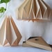 Brownfolds Light Peach Paper Origami Lamp Shade Vanilla Bliss - Etsy Canada