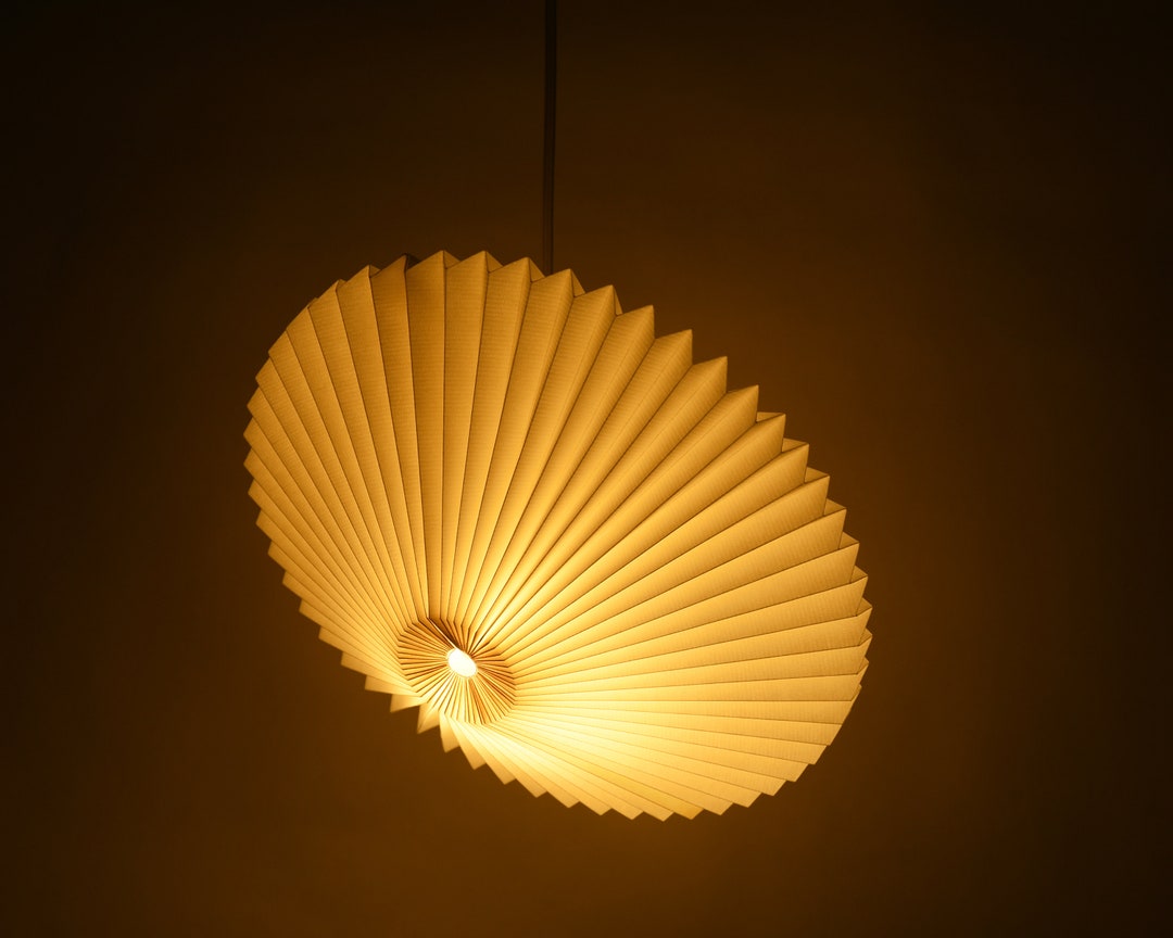 Brownfolds White Flying Saucer Paper Lampshade - Origami Hanging Lamp ...