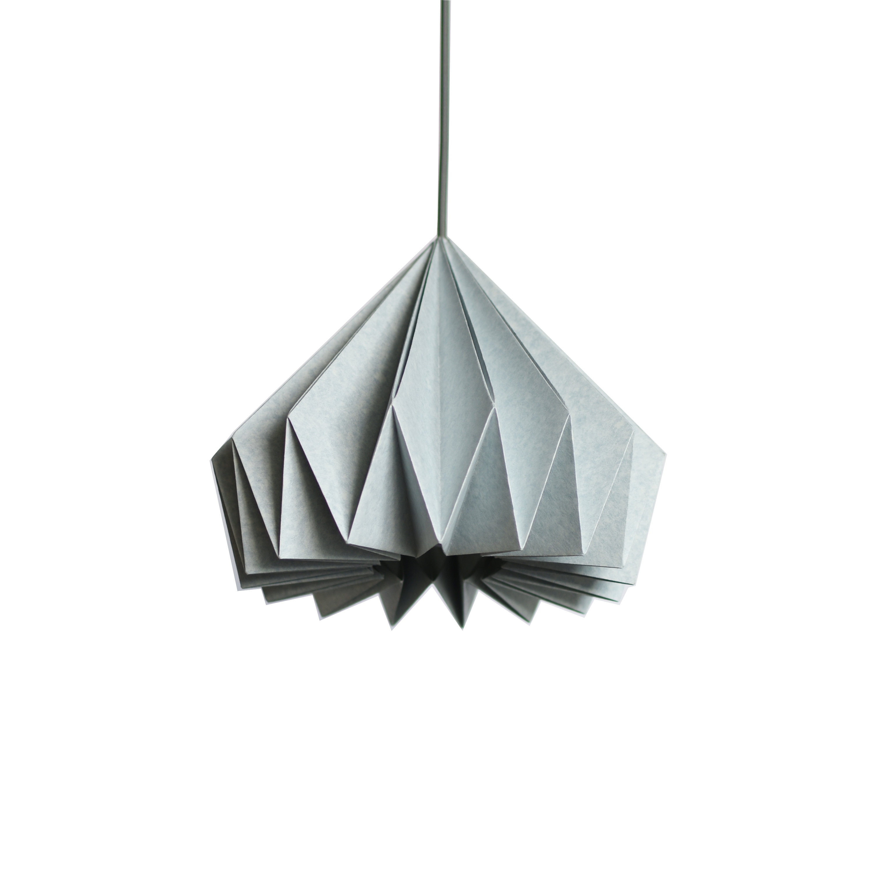 Brownfolds Light Blue Paper Origami Lamp Shade Vanilla Bliss - Etsy