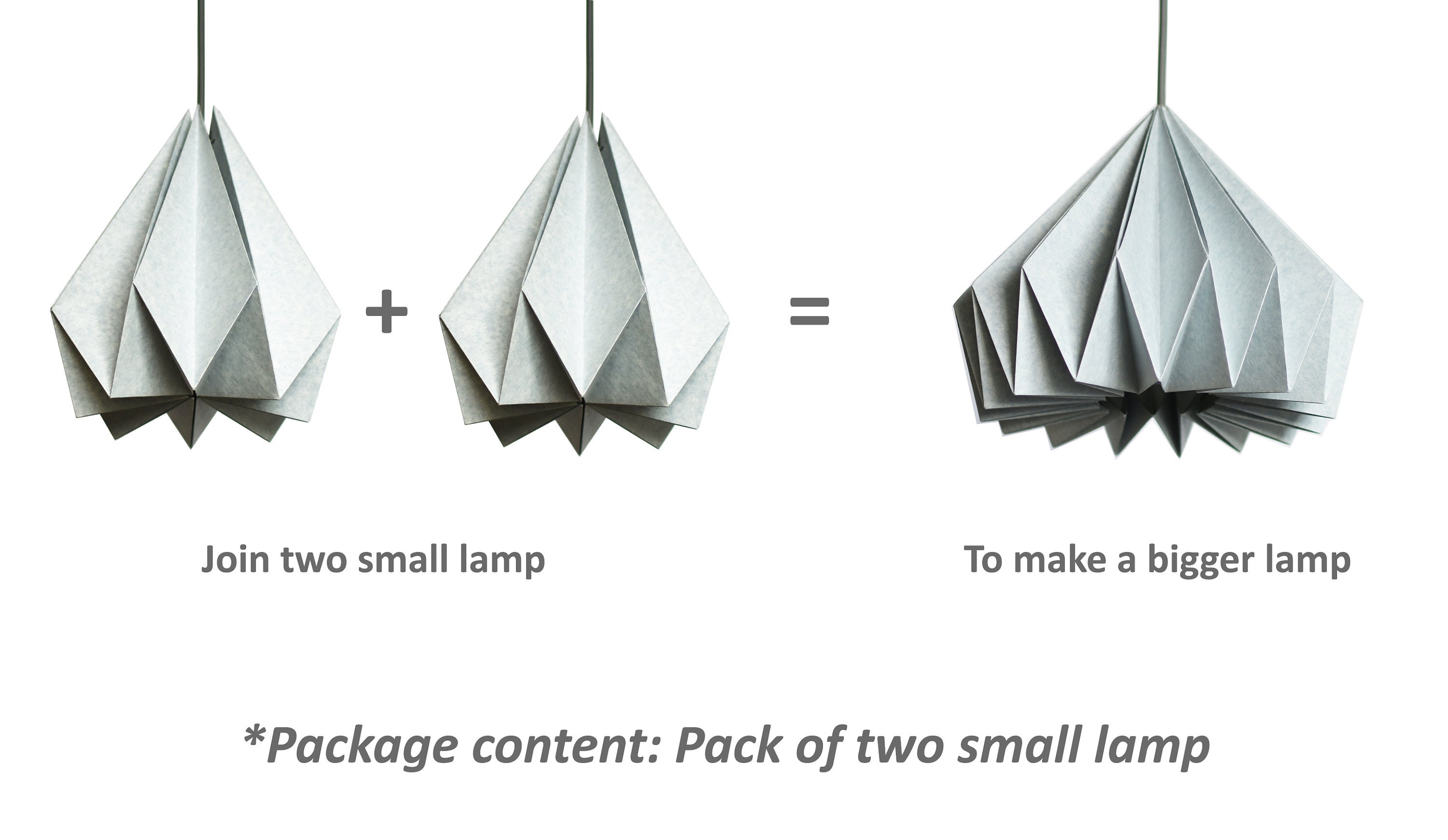 Brownfolds Light Blue Paper Origami Lamp Shade Vanilla Bliss - Etsy