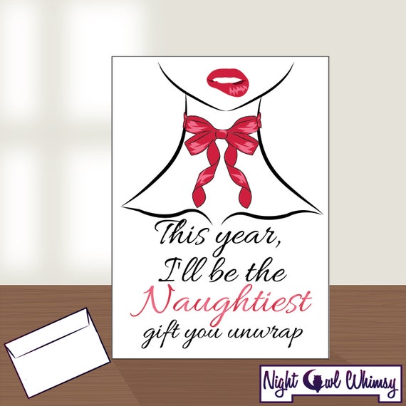 Naughtiest T Card Naughty Card Sexy Anniversary Card For Etsy