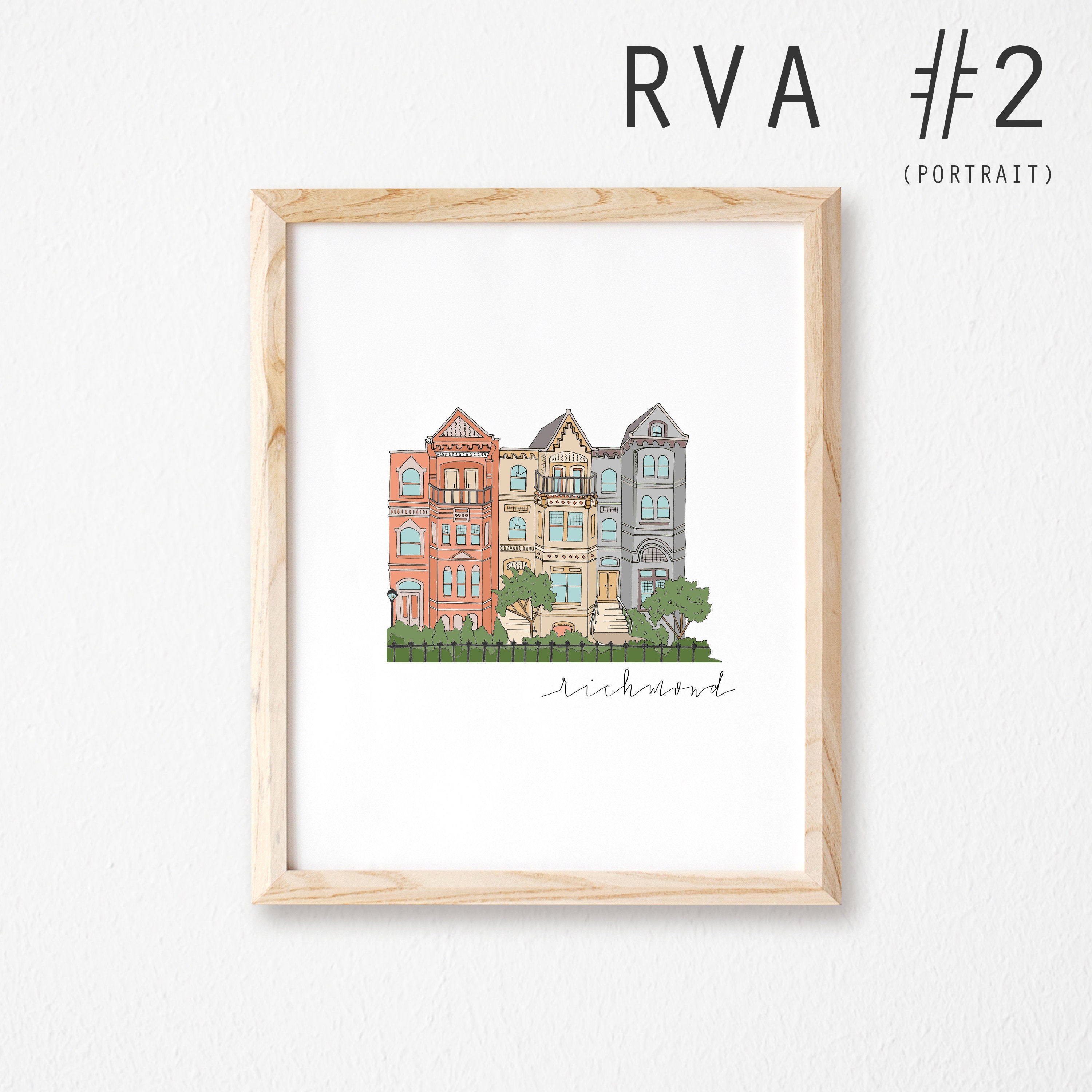 Richmond Row House Richmond Va Prints - Etsy