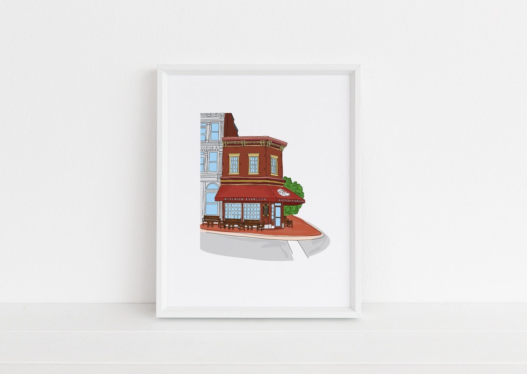 Hyperion Espresso Coffee Shop Print || Fredericksburg, Virginia Art ...