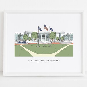 Old Dominion University Print - Etsy